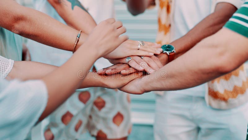 Hands, Stack and People with Teamwork in Nature and Group Diversity for ...