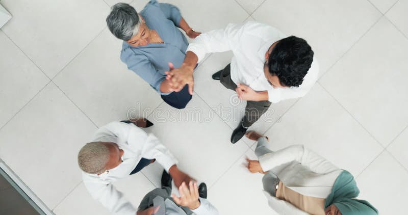 Group, Support and Teamwork with Business People in Workshop for ...