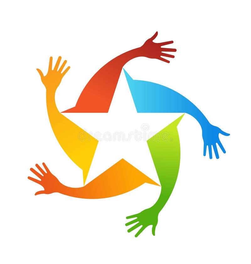 Hands star stock vector. Illustration of help, business - 33474520