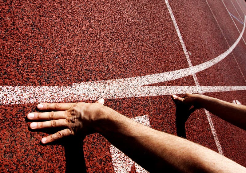 Hands on starting line stock image. Image of athletics - 26913415