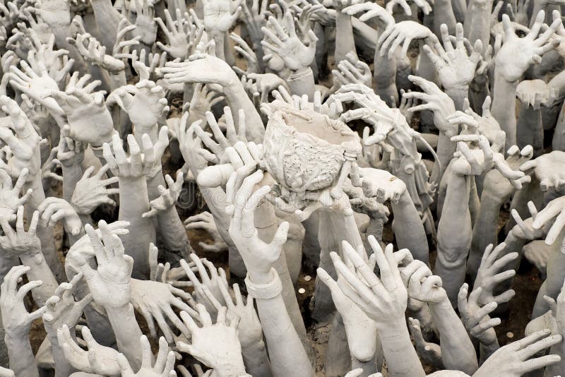 Hands Statue from Hell stock photo. Image of people, motion - 39240730