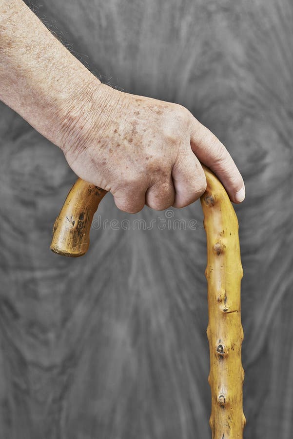 Hands and stick stock photo. Image of person, retirement - 53708708