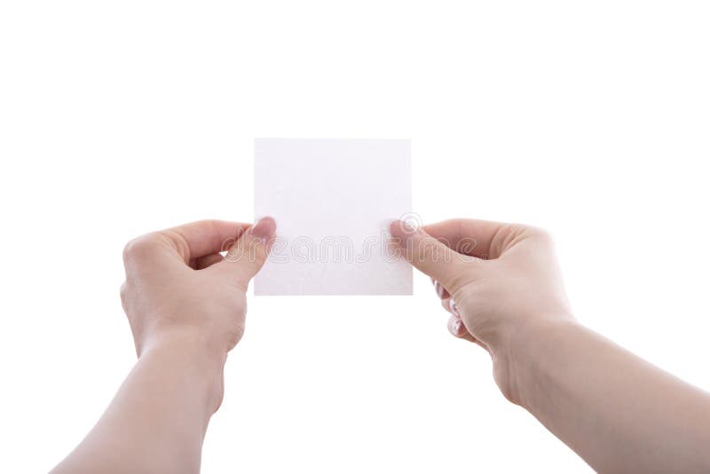 Hands with sticker. stock image. Image of concepts, signature - 35652225