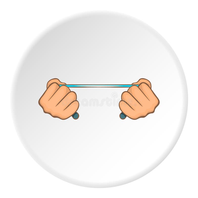 Hands Stretch Expander Icon, Cartoon Style Stock Vector - Illustration ...