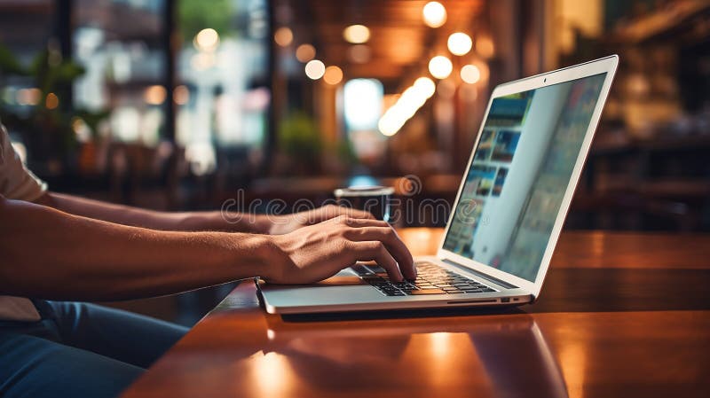 Hands of Students Working on Laptops and Studying in Library To Search ...