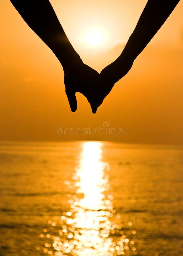 Hands at sunset stock photo. Image of young, harmony - 23285632