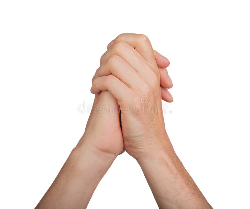 Hands Supporting, Helping and Giving Together. Clasped and Intertwined ...