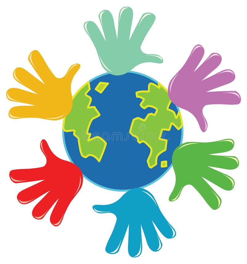 Hands Surrounding Earth Vector Stock Illustrations – 42 Hands ...