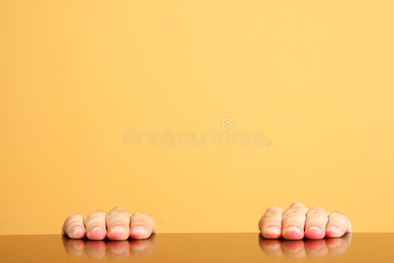 Only hands on table stock photo. Image of orange, four - 4664548