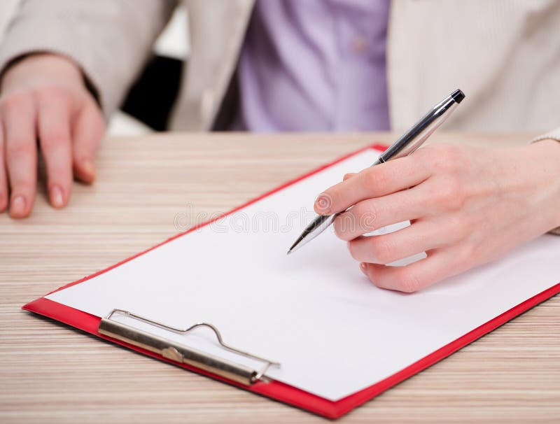 Hands Taking Notes in the Pad Stock Photo - Image of empty, copy: 264241056