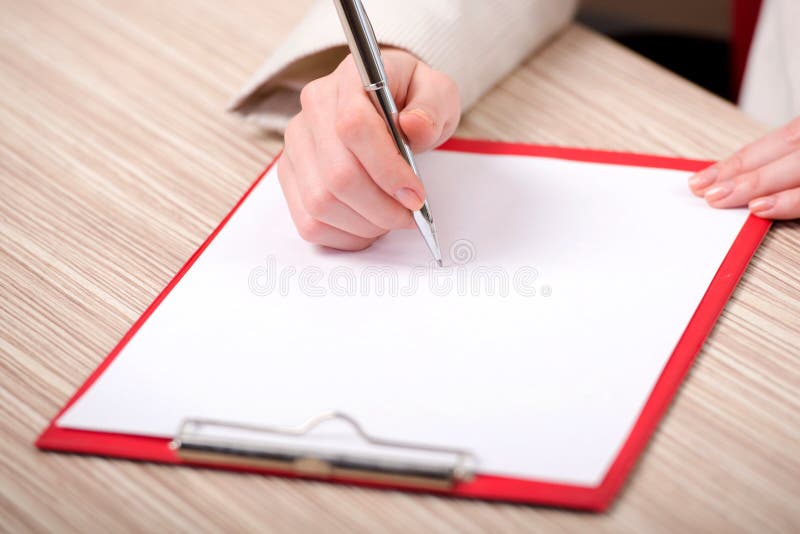 The Hands Taking Notes in the Pad Stock Image - Image of book ...