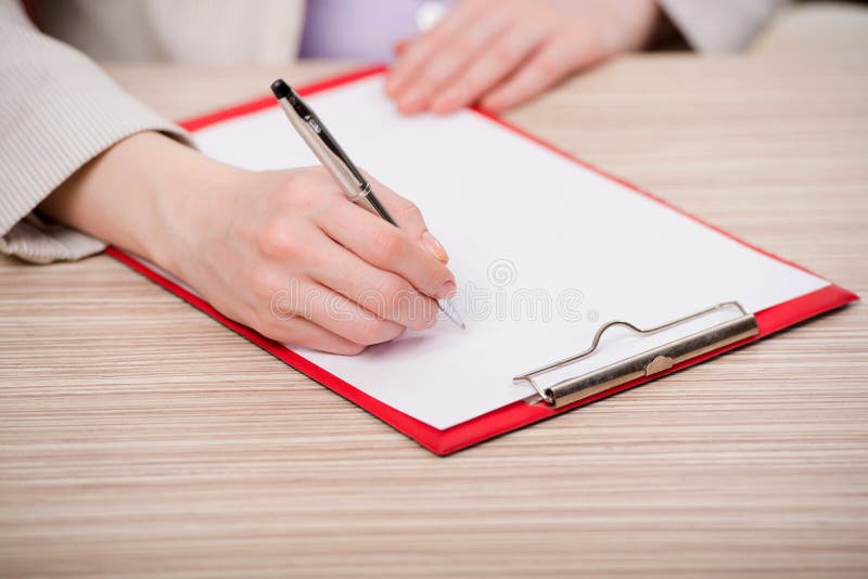 The Hands Taking Notes in the Pad Stock Image - Image of book ...