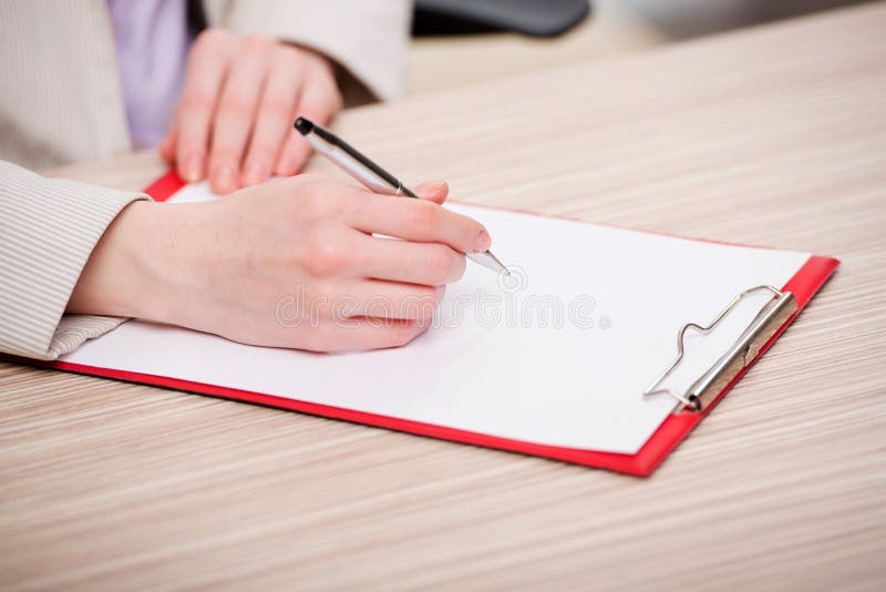 The Hands Taking Notes in the Pad Stock Image - Image of page, message ...