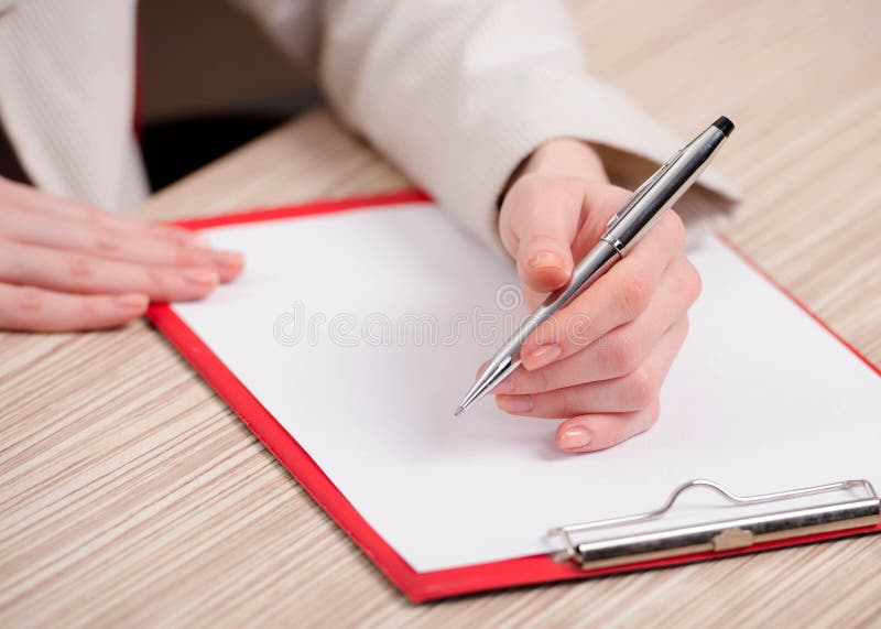 Hands Taking Notes in the Pad Stock Photo - Image of closeup, diary ...