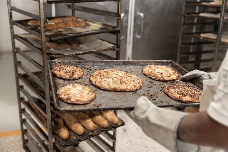 Hands of the Master Baker in Bread Production Stock Photo - Image of ...