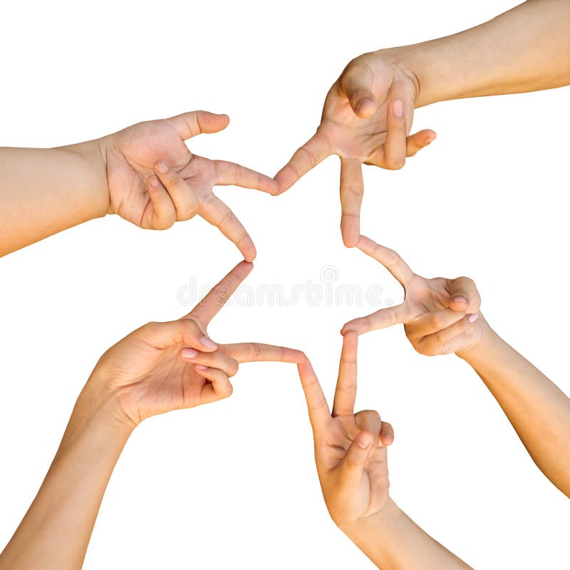 Hands Teamwork Forming Star Shape Stock Photos - Free & Royalty-Free ...