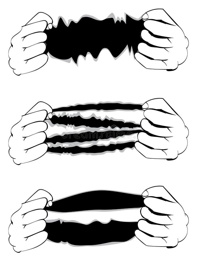 Hands Rip Paper Stock Illustrations – 133 Hands Rip Paper Stock ...