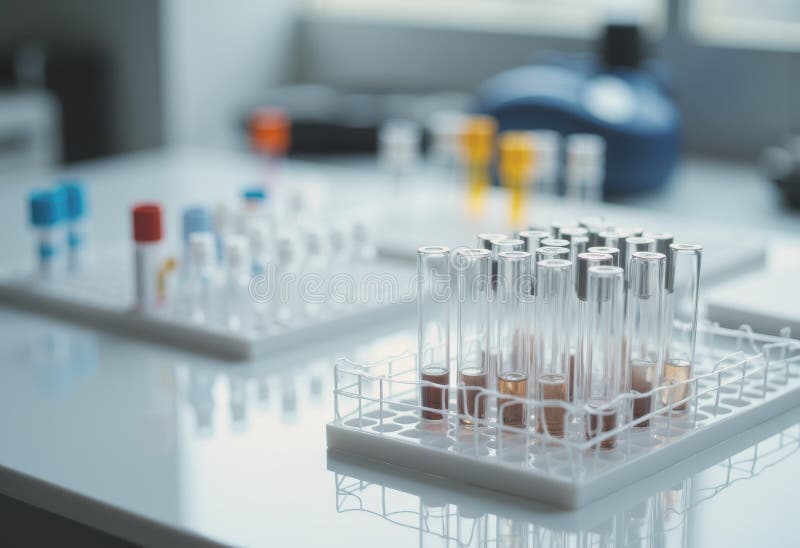 Hands Testing Product Samples in a Modern Laboratory Setting Stock ...