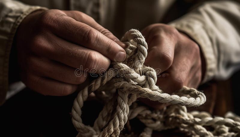 Hands Tied To a Rope Hands Tied with Rope Person with Rope Stock ...