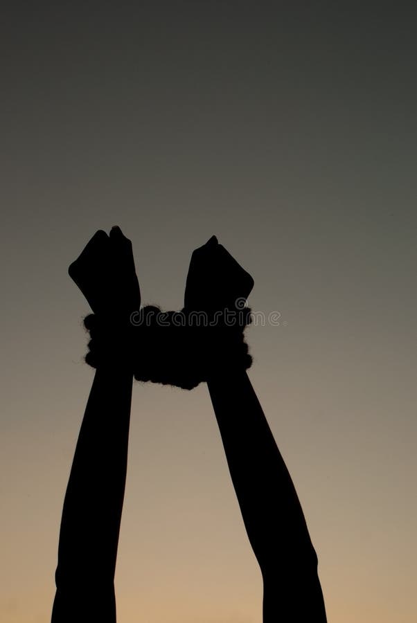Hands tied up with rope stock image. Image of pain, limited - 30029493