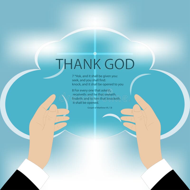 Hands to God stock vector. Illustration of forgiveness - 57453077