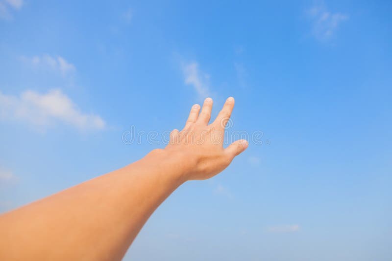 Hands to the sky stock image. Image of help, reach, catch - 52214999