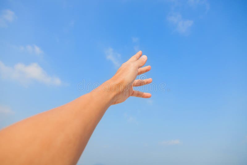 Hands to the sky stock image. Image of help, reach, catch - 52214999