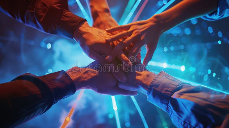 Experience the Unity of a Team in a Futuristic Cyberspace with Hands ...