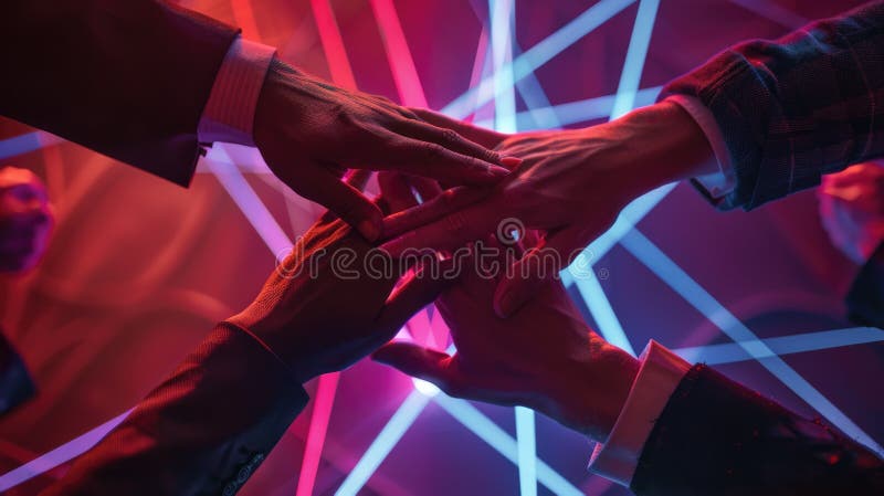 Experience the Unity of a Team in a Futuristic Cyberspace with Hands ...