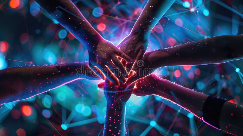 Experience the Unity of a Team in a Futuristic Cyberspace with Hands ...
