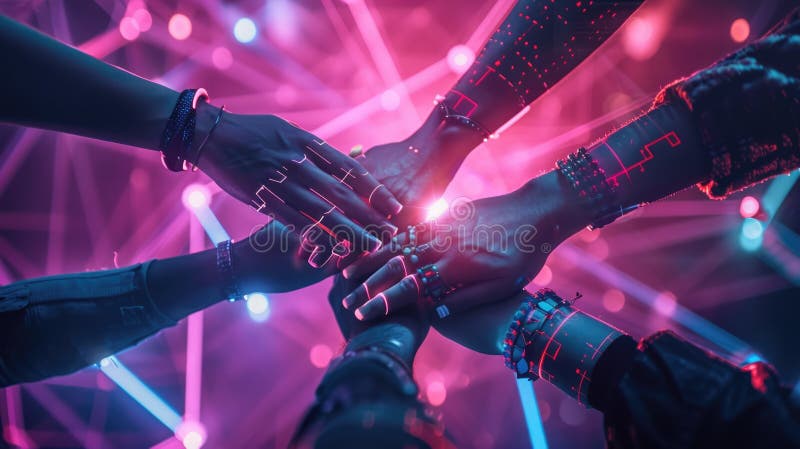 Experience the Unity of a Team in a Futuristic Cyberspace with Hands ...
