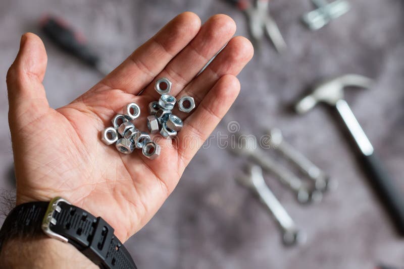 Hands with tool stock photo. Image of mechanic, life - 180372874