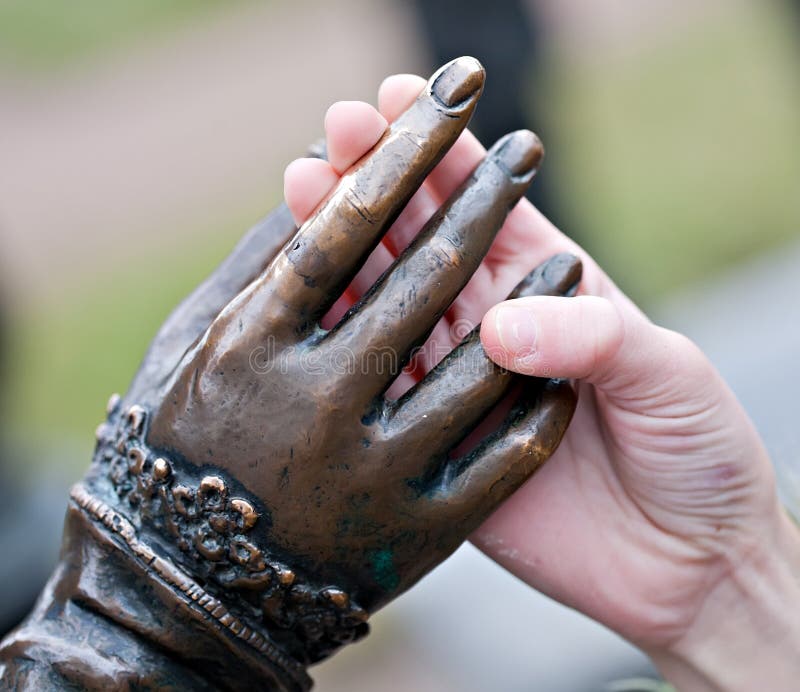 Hands touch stock image. Image of history, monument, connect - 48678601