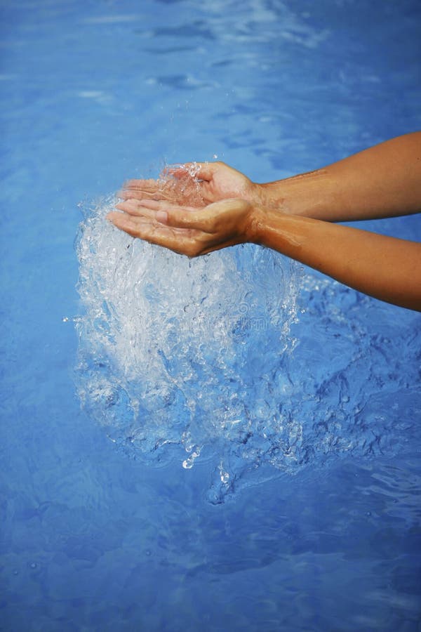 Hands in water stock image. Image of hands, splash, pull - 4867247