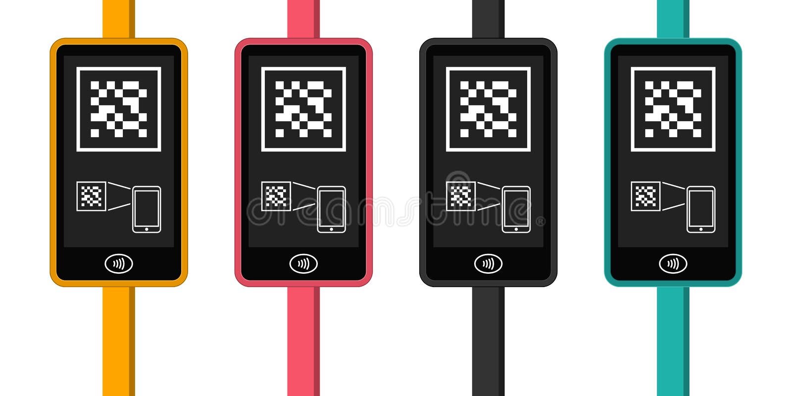 Ticket Validator Icon. Linear Vector Illustration from Public ... Ticket Validator Icon. Linear Vector Illustration from Public ...