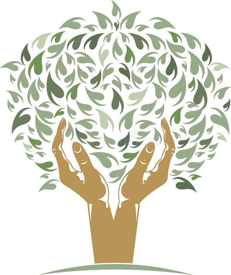 Hoping Tree hands stock vector. Illustration of human - 30438842
