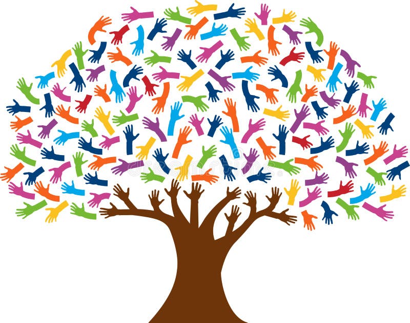 Hands tree logo stock vector. Illustration of human, environmental ...