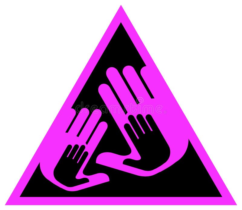 Hands in triangle stock vector. Illustration of group - 19533919