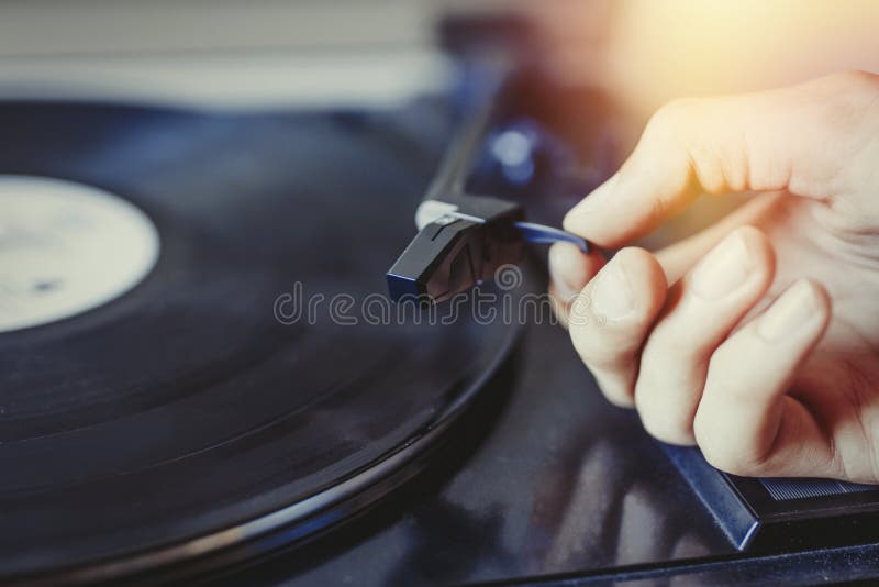 Hands with the turntable stock photo. Image of sound - 106963384