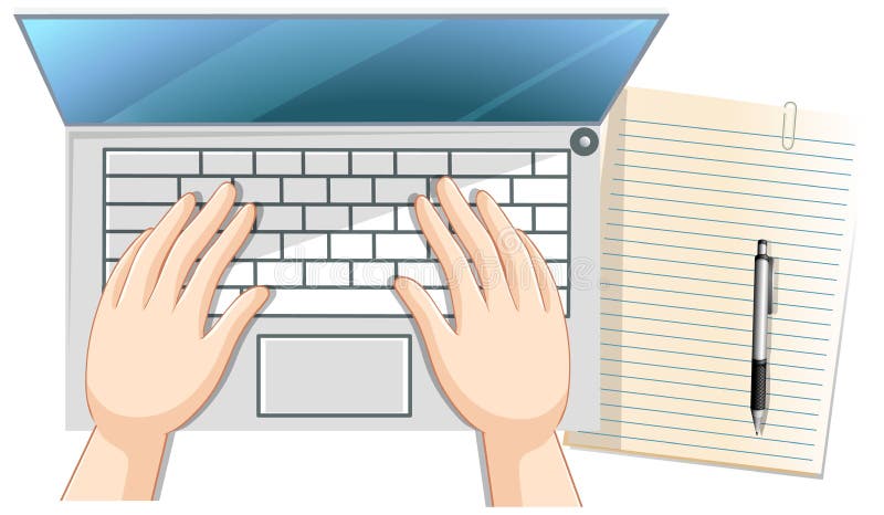 Typing Hands Stock Illustrations – 3,314 Typing Hands Stock ...