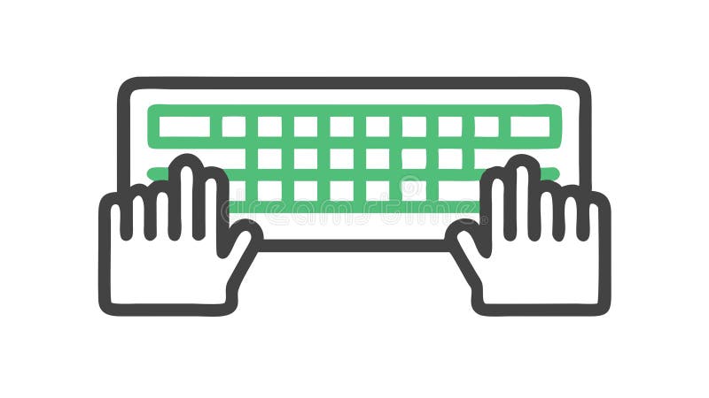 Computer Keyboard Outline Stock Illustrations – 17,913 Computer Keyboard Outline Stock ...