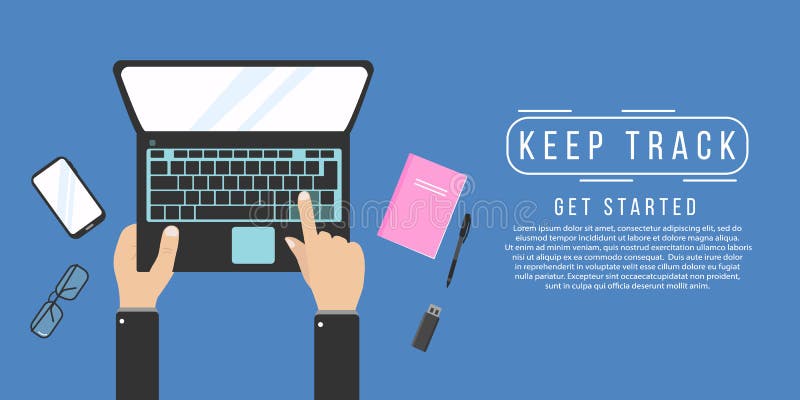 Hands Typing on Computer, Smartphone, Desktop or Workplace . Stock ...