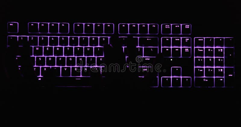 Hands Typing Fast on Unlabeled Keyboard Stock Image - Image of type ...