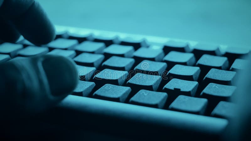 Massive Cyber Attack, Hands Typing on Keyboard Stock Video - Video of ...