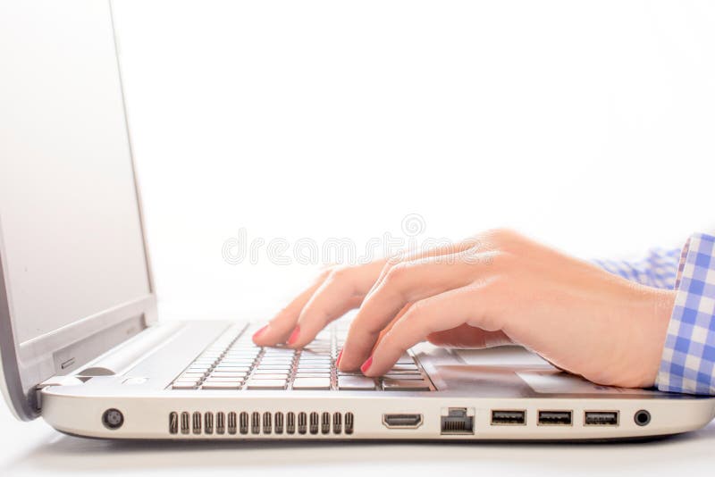 Hands typing stock image. Image of internet, desktop - 47604511