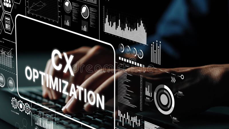 Hands Typing on Keyboard with Abstract Analytics Graphics Emphasizing ...