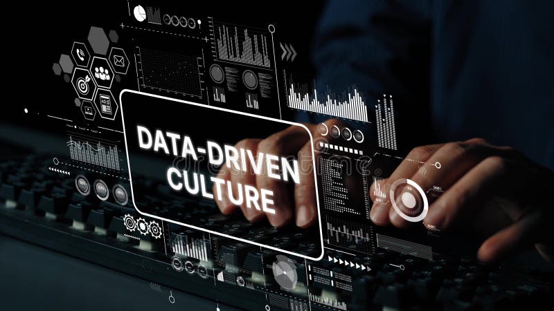 Hands Typing on Keyboard with Data-Driven Culture Visualization in Dark ...