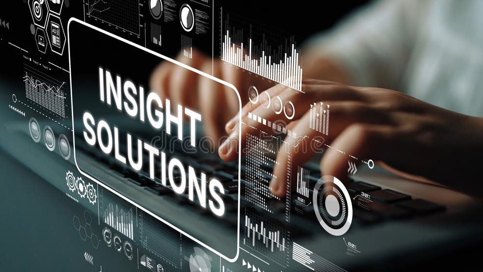 Hands Typing on Keyboard with Digital Graphics and Text Highlighting ...