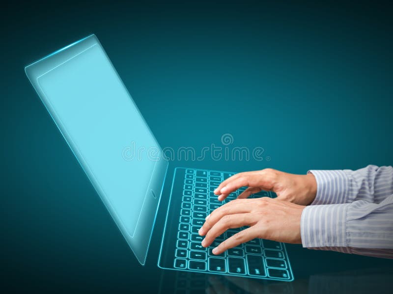 Hands typing on keyboard stock image. Image of education - 33665849
