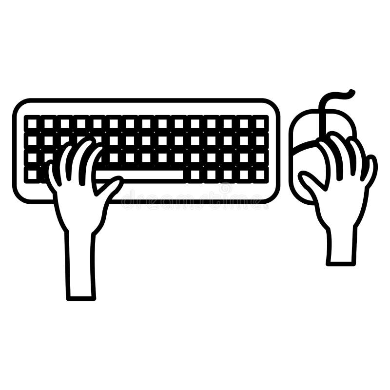 Typing Fingers View Stock Illustrations – 51 Typing Fingers View Stock ...